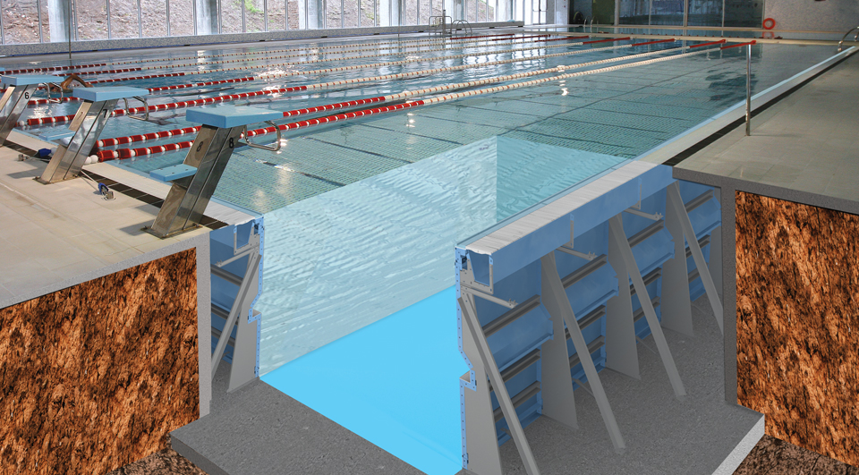 Dynamic Panel PoolPublic Swimming Pool with the Dynamic PanelPool Solution